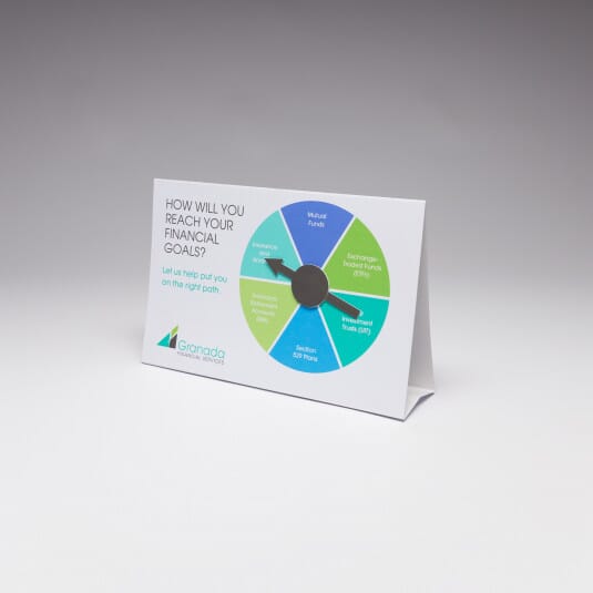 Engage Prospects with Your Message - The Table Tent Spinner