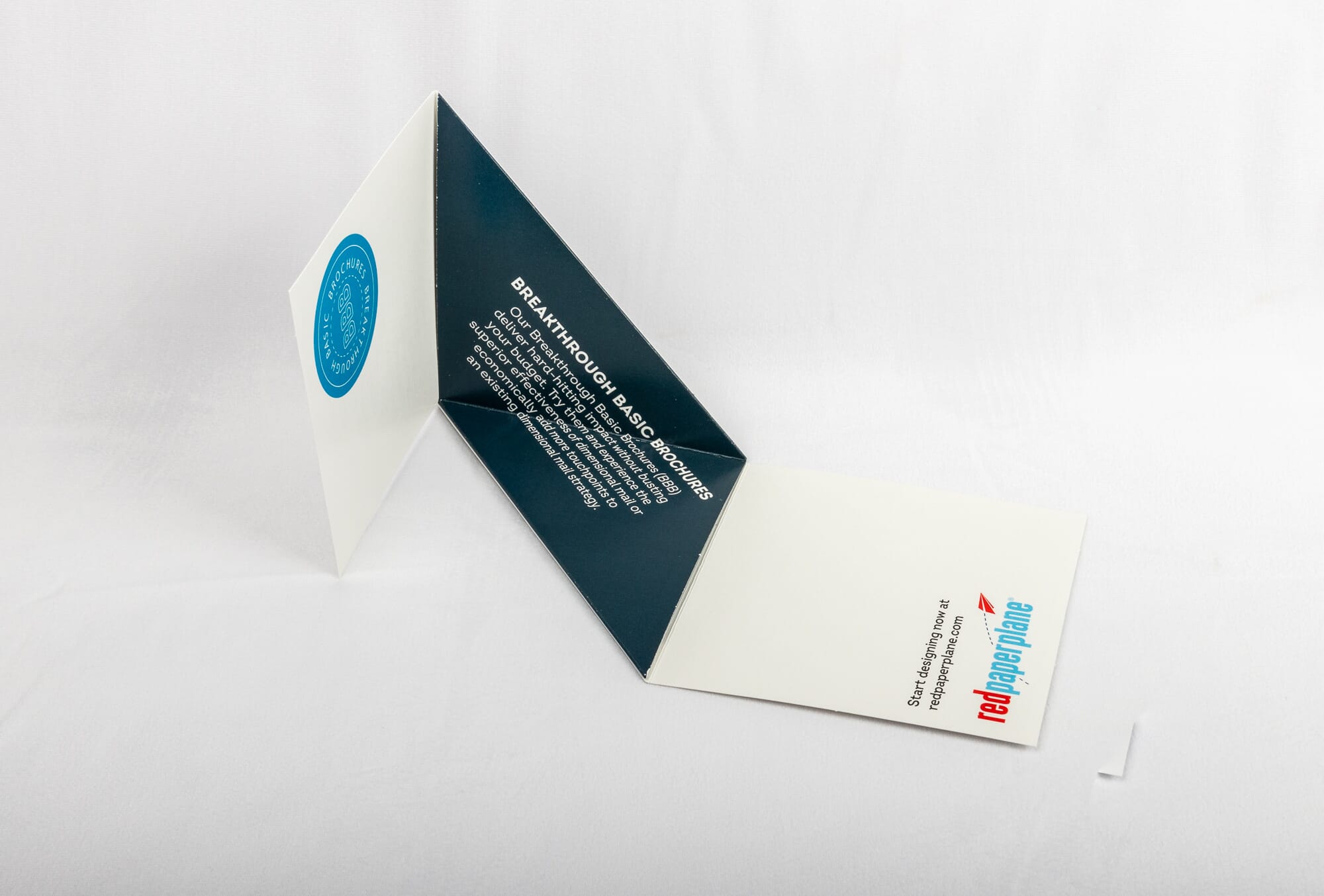Prism Fold Brochure | Budget Friendly Mailers | Red Paper Plane