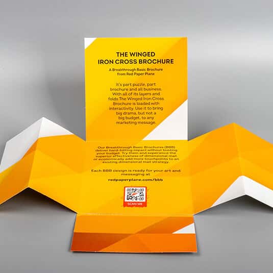 Iron Cross Brochure with Wings - Budget-Friendly Mailer