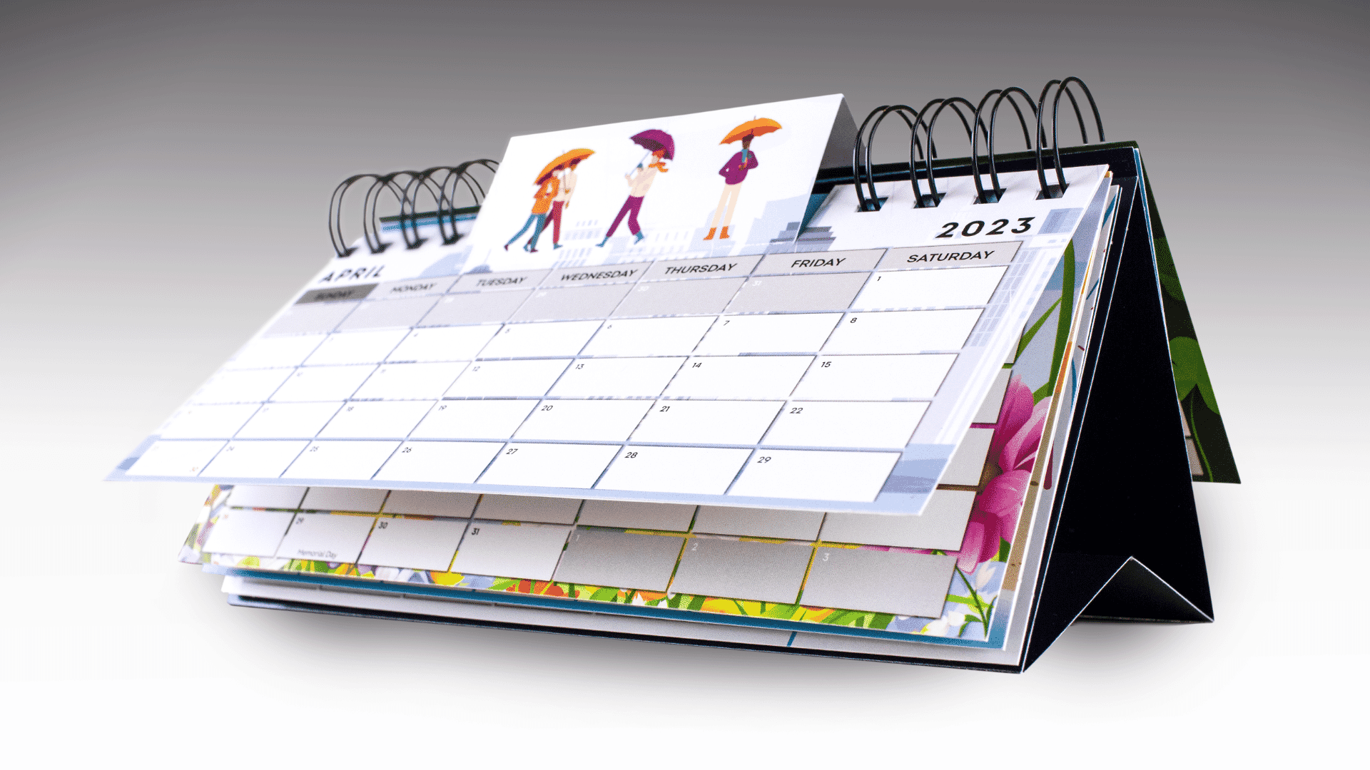 Block Pop Standing Calendar (Sample)
