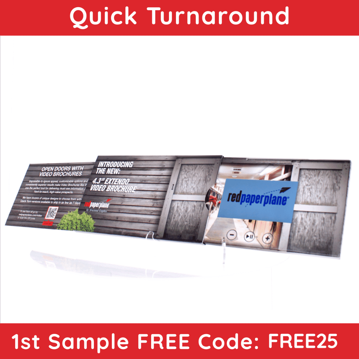 Extendo Video Brochure, 4.3” - Direct Mail Video Brochures