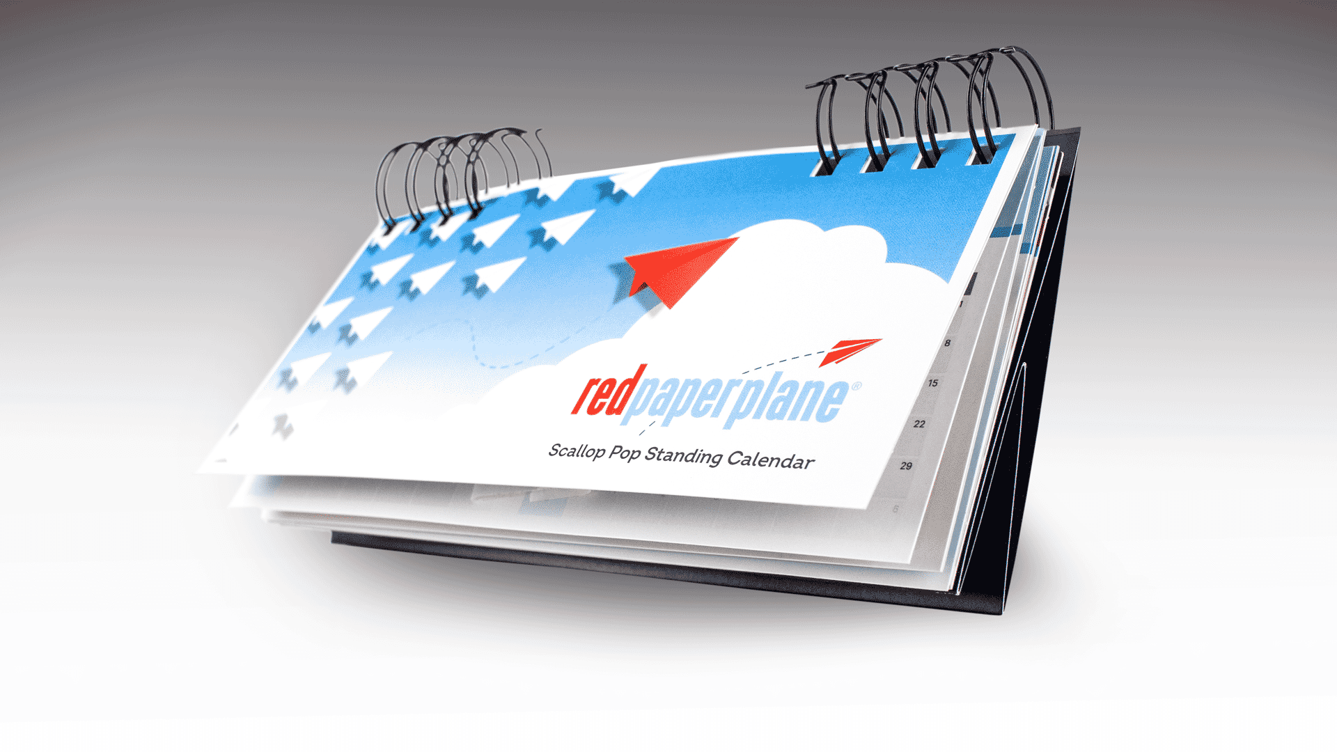 Block Pop Standing Calendar – 12-Month Desktop Calendar