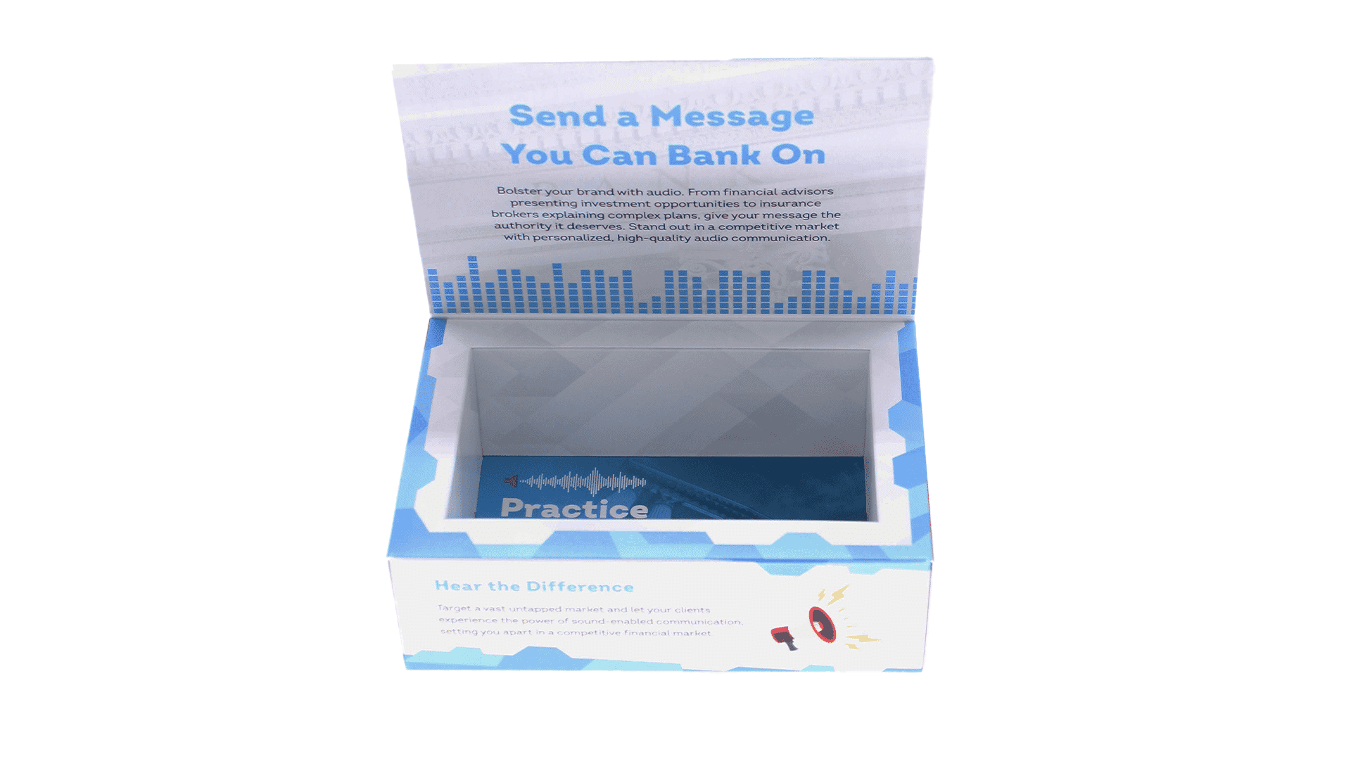 Small Well Box Mailer with Sound | Interactive Custom Packaging